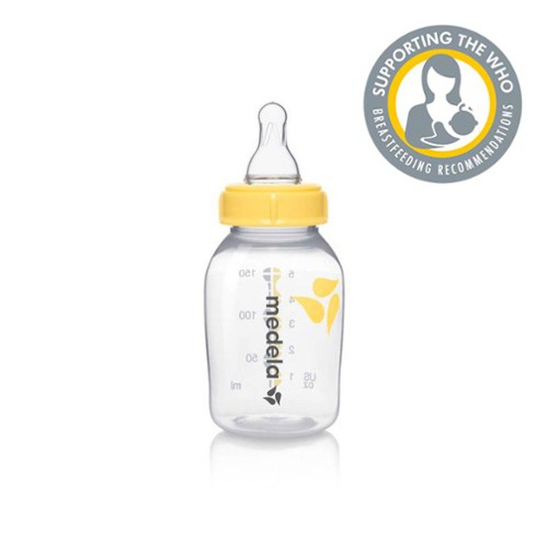 BOTELLA-BIBERÓN 150ML PARA LECHE MATERNA CON TETINA CALMA — Tienda para ...
