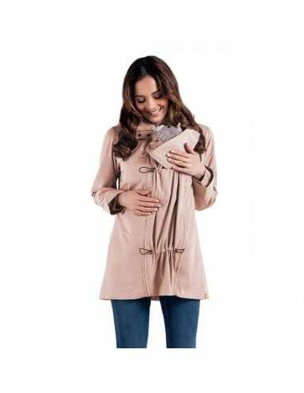 Chaqueta de porteo y premamá Numbat Go Rosa — Tienda para bebés Noåri